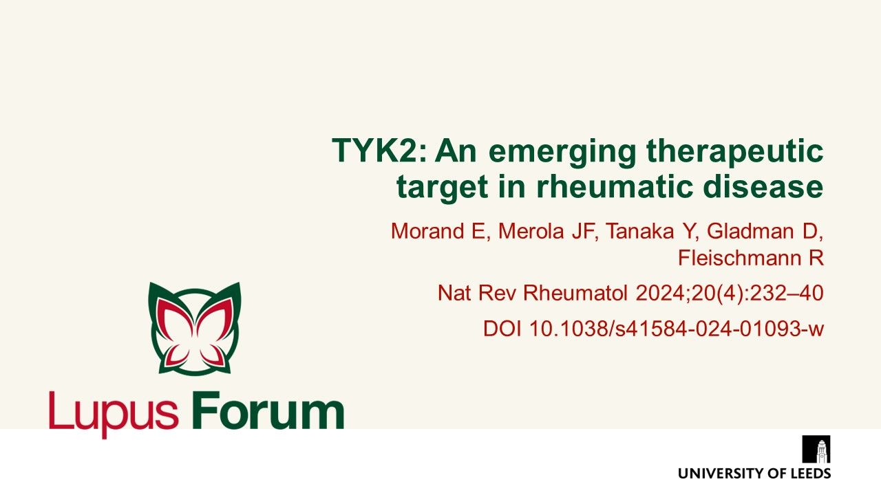 TYK2: An emerging therapeutic target in rheumatic disease ...